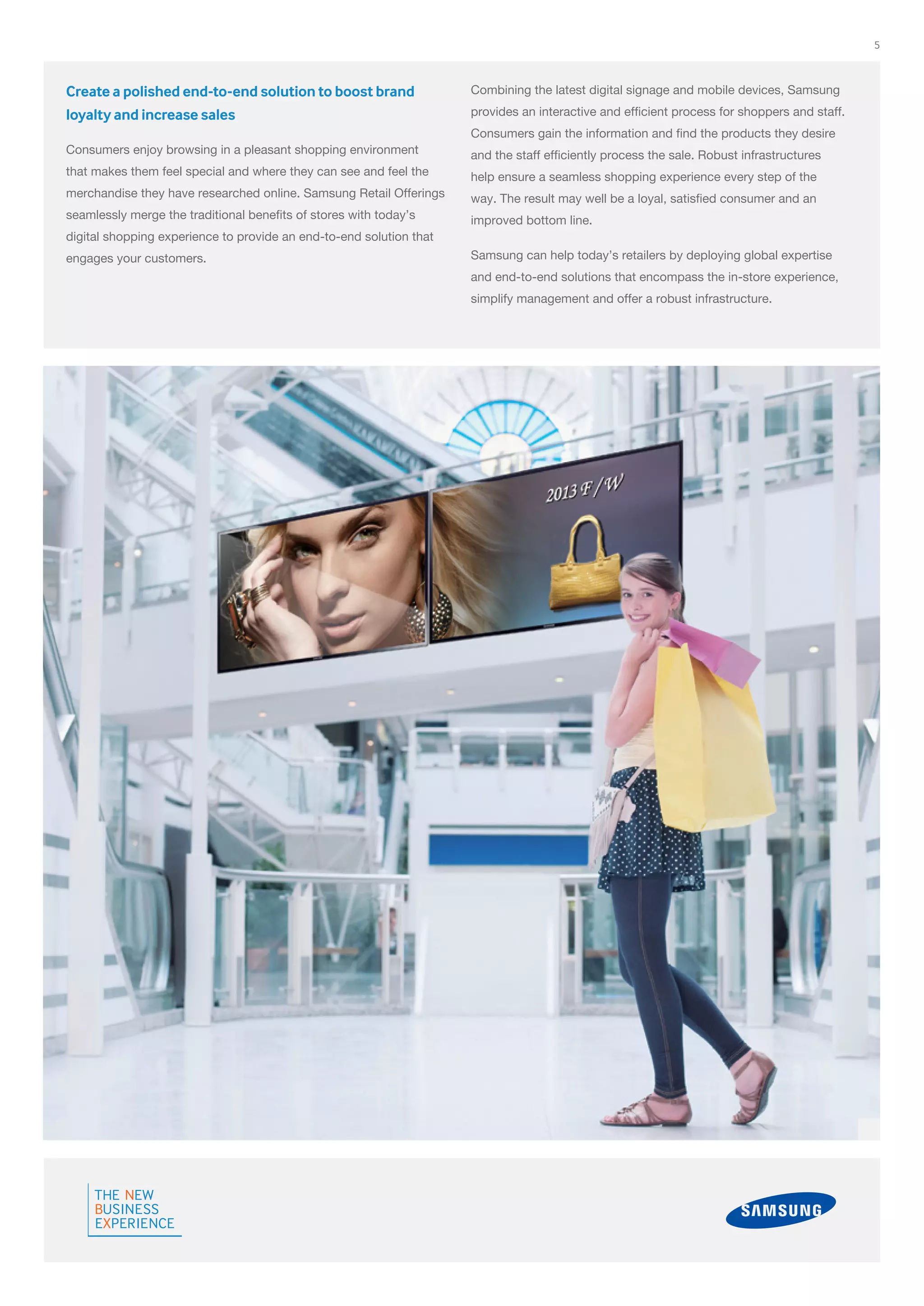 Samsung and Retail brochure | PDF