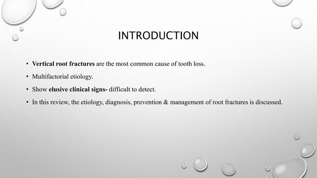 Vertical root fractures | PPTX | Bone and Joint Conditions | Diseases ...