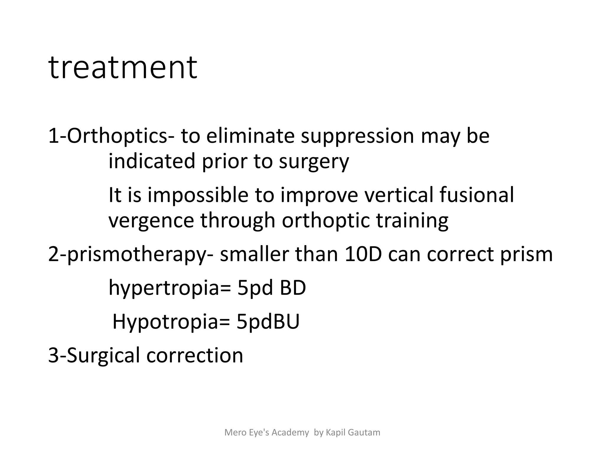 Vertical Strabismus and Cyclo-deviations | PDF