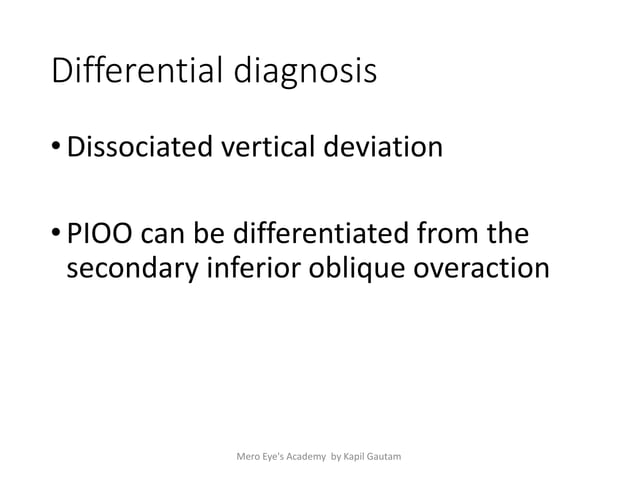 Vertical Strabismus and Cyclo-deviations | PDF