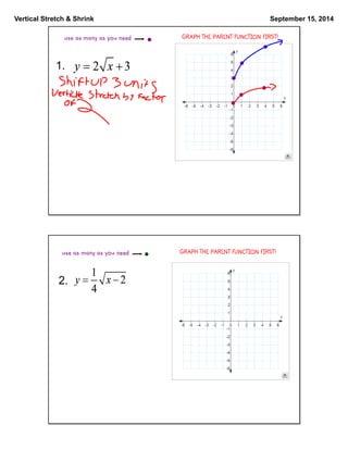 Vertical stretch & shrink | PDF | Physics | Science