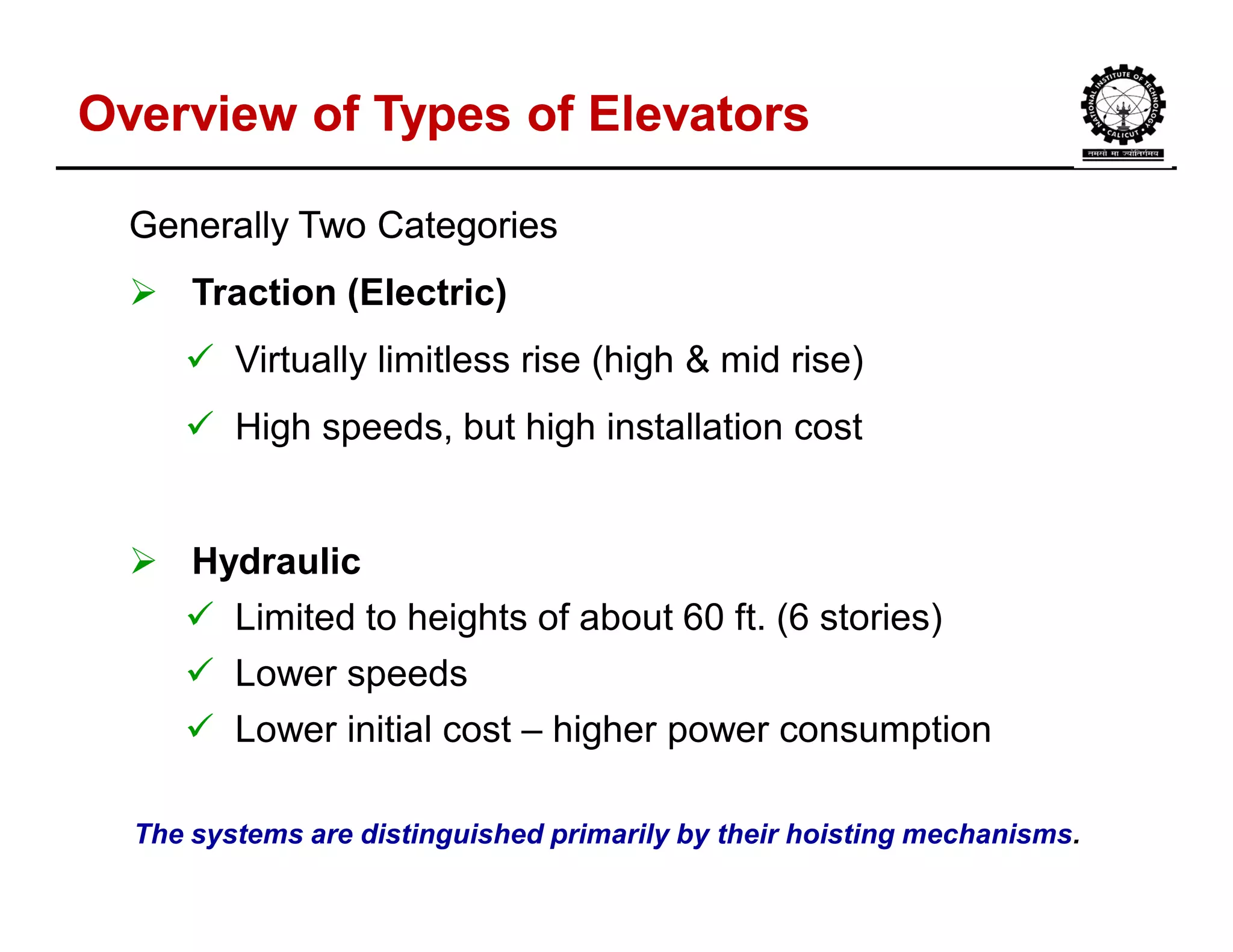 Vertical Transportation Systems in Buildings by Ramesh Nayaka | PDF