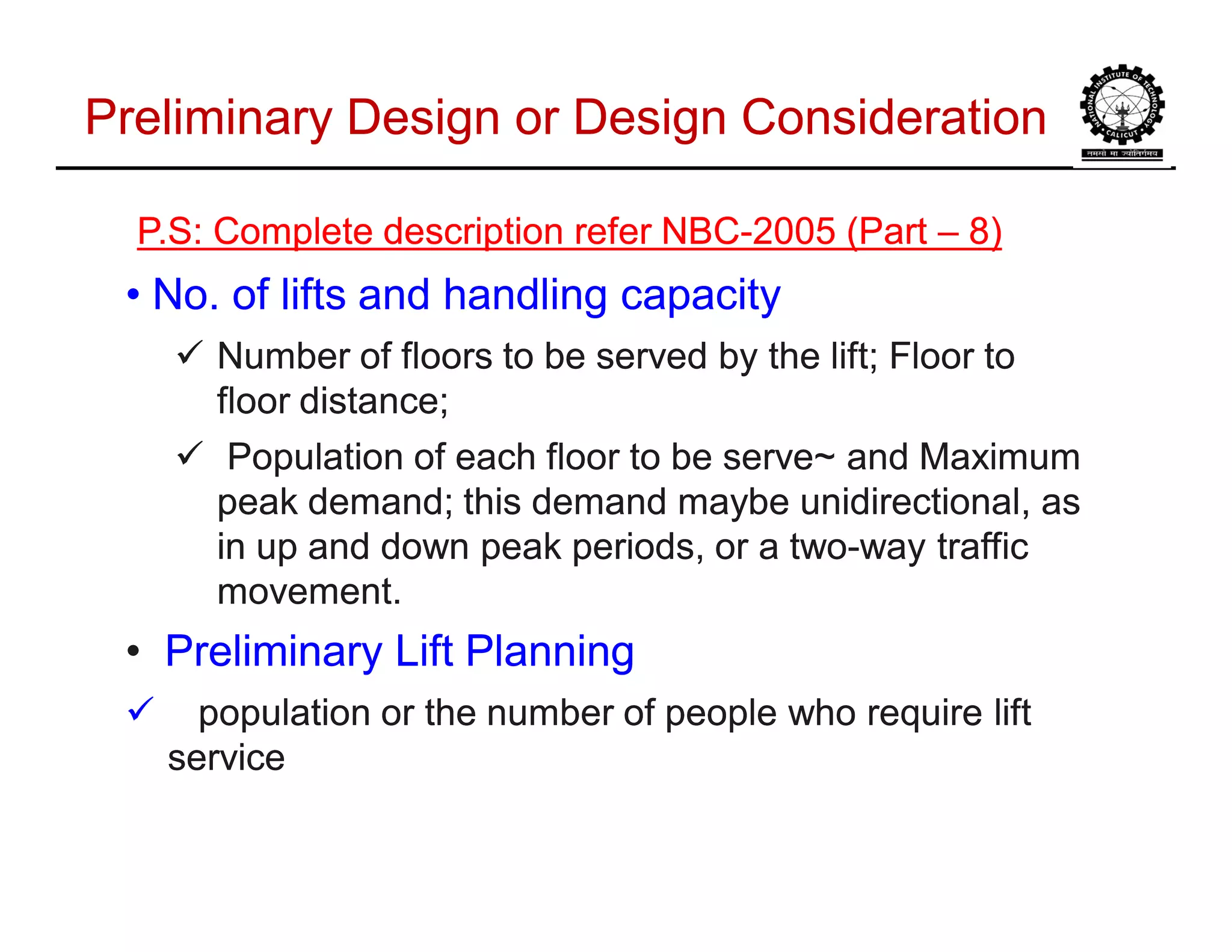 Vertical Transportation Systems in Buildings by Ramesh Nayaka | PDF