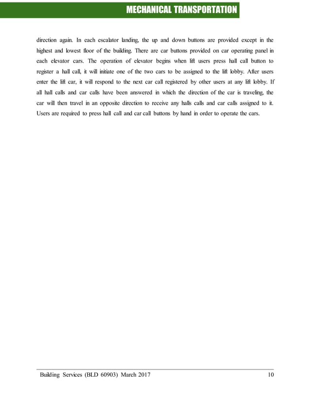 Vertical transportation system | DOCX