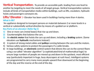 VERTICAL TRANSPORTATION SYSTEMS.pptxhvcvcvvdh | PPTX