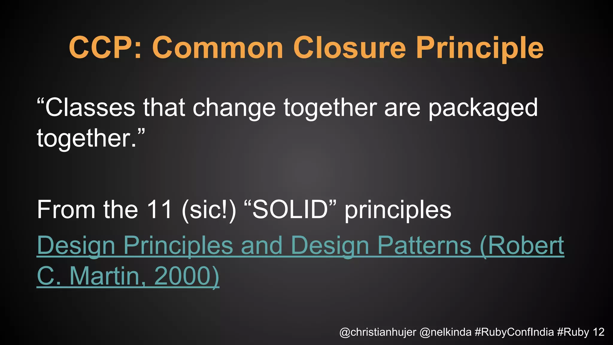 Vertical vs horizontal software architecture ruby conf india 2016 | PPT