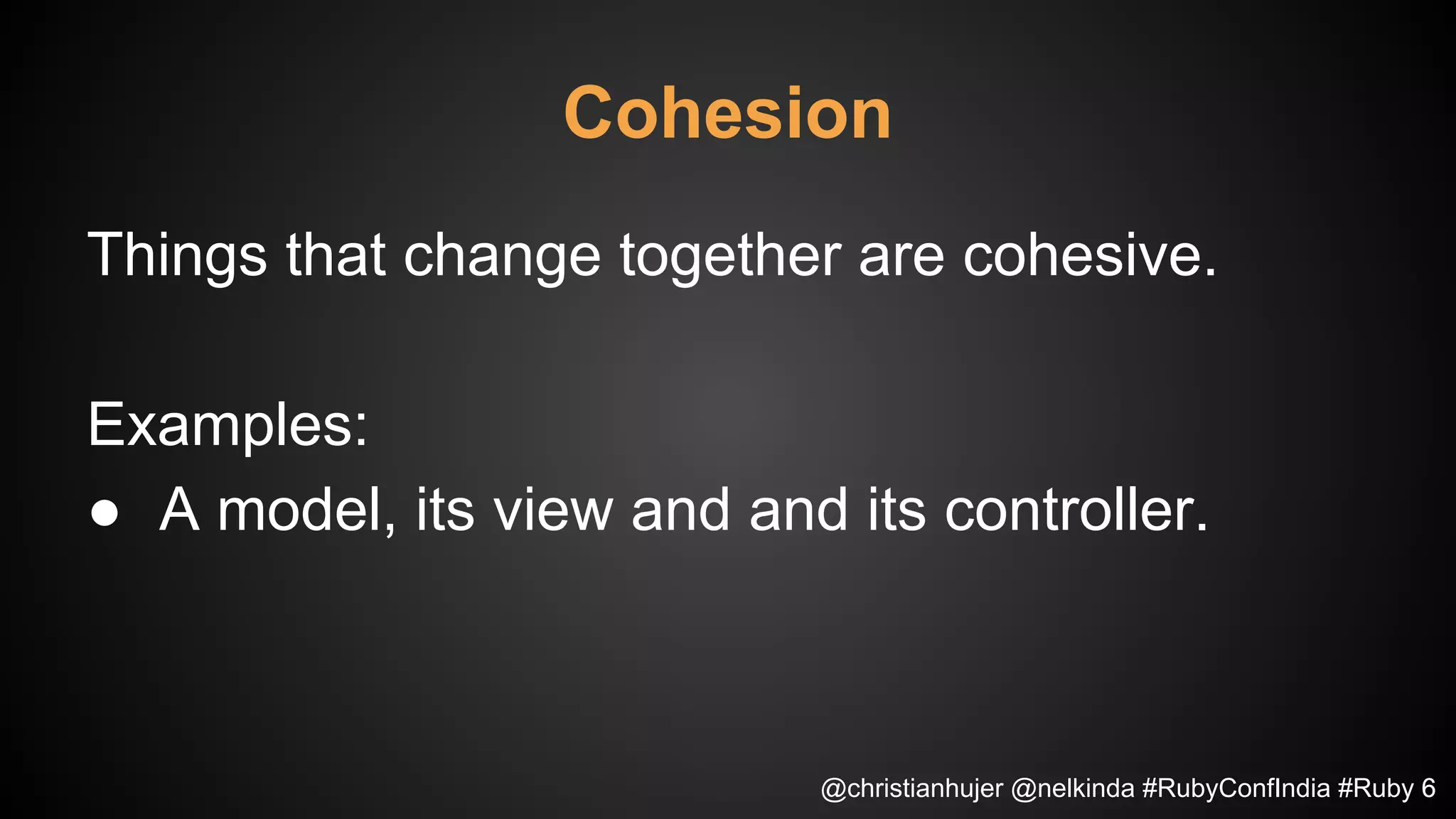 Vertical vs horizontal software architecture ruby conf india 2016 | PPT