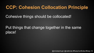 Vertical vs horizontal software architecture ruby conf india 2016 | PPT
