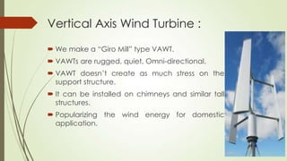 Vertical wind mill | PPTX