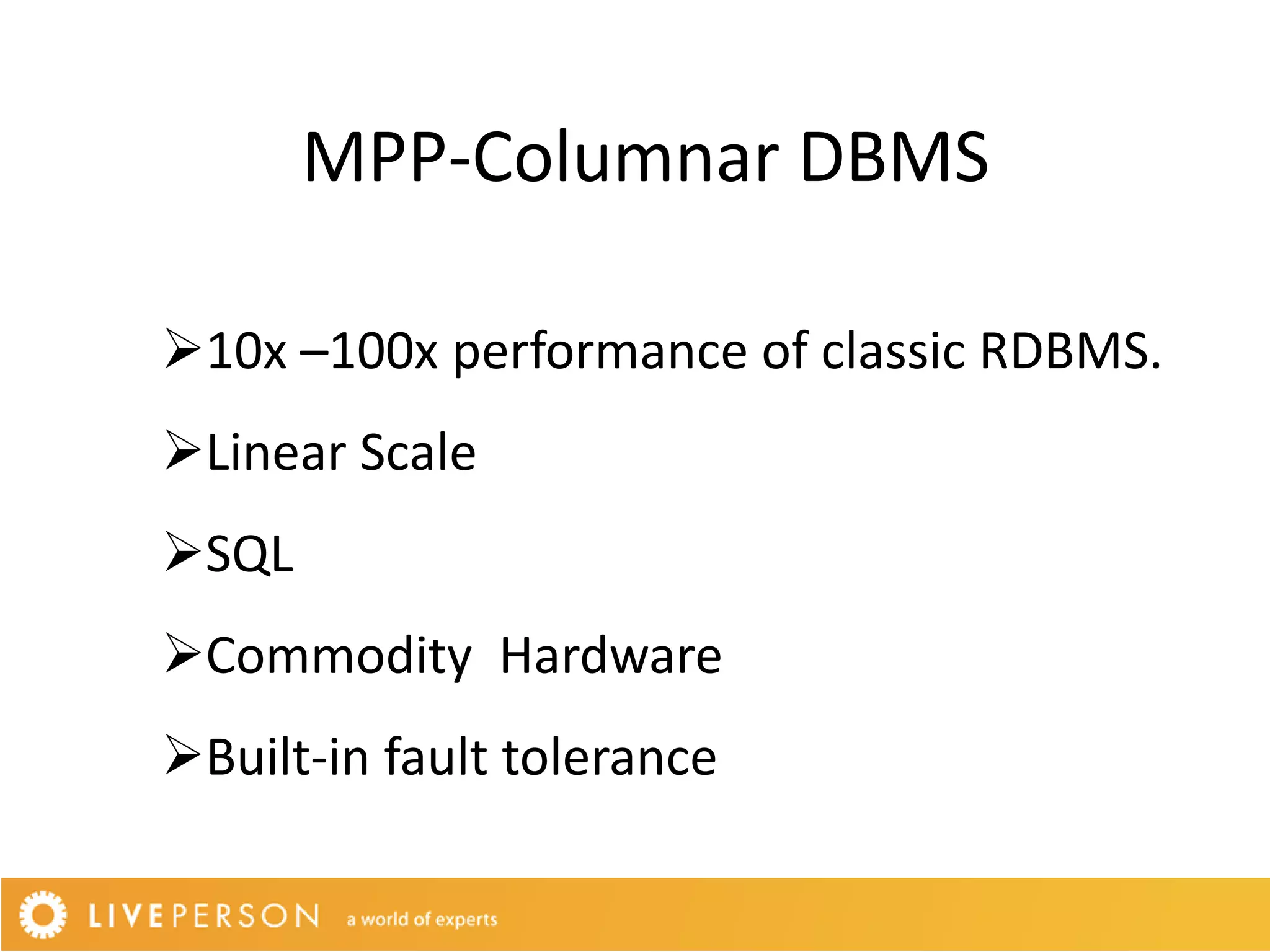 Vertica mpp columnar dbms | PDF