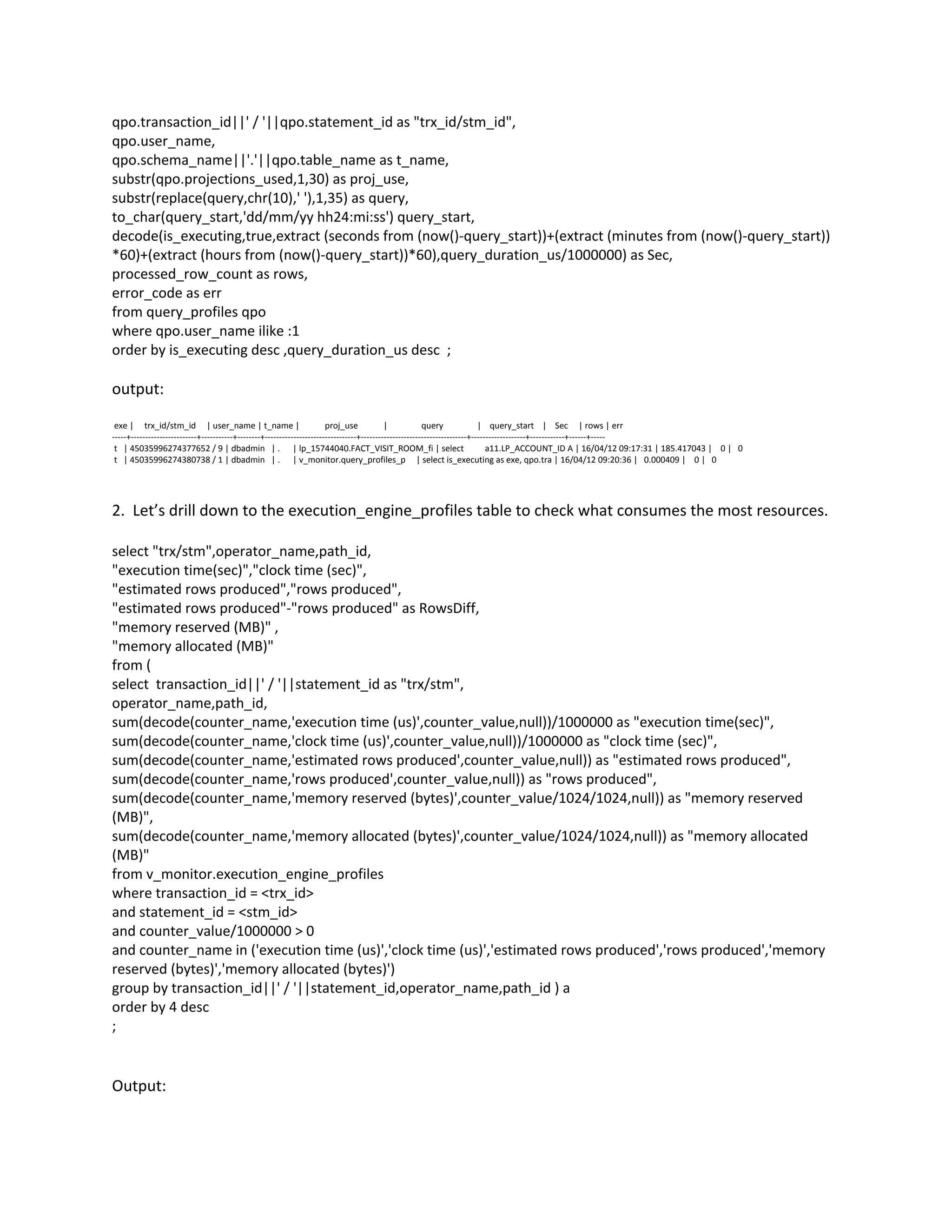 Vertica Trace Pdf