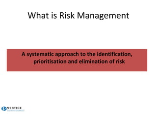 Risk Management Presentation to Doyle Property Club | PPT | Business ...