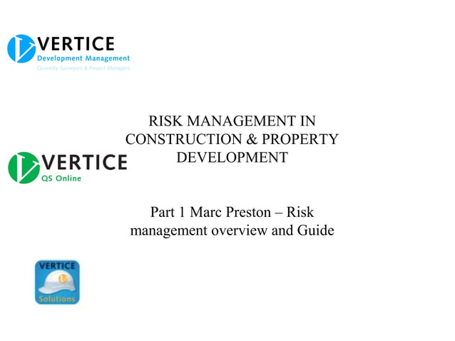 Risk Management Presentation to Doyle Property Club | PPT | Business ...