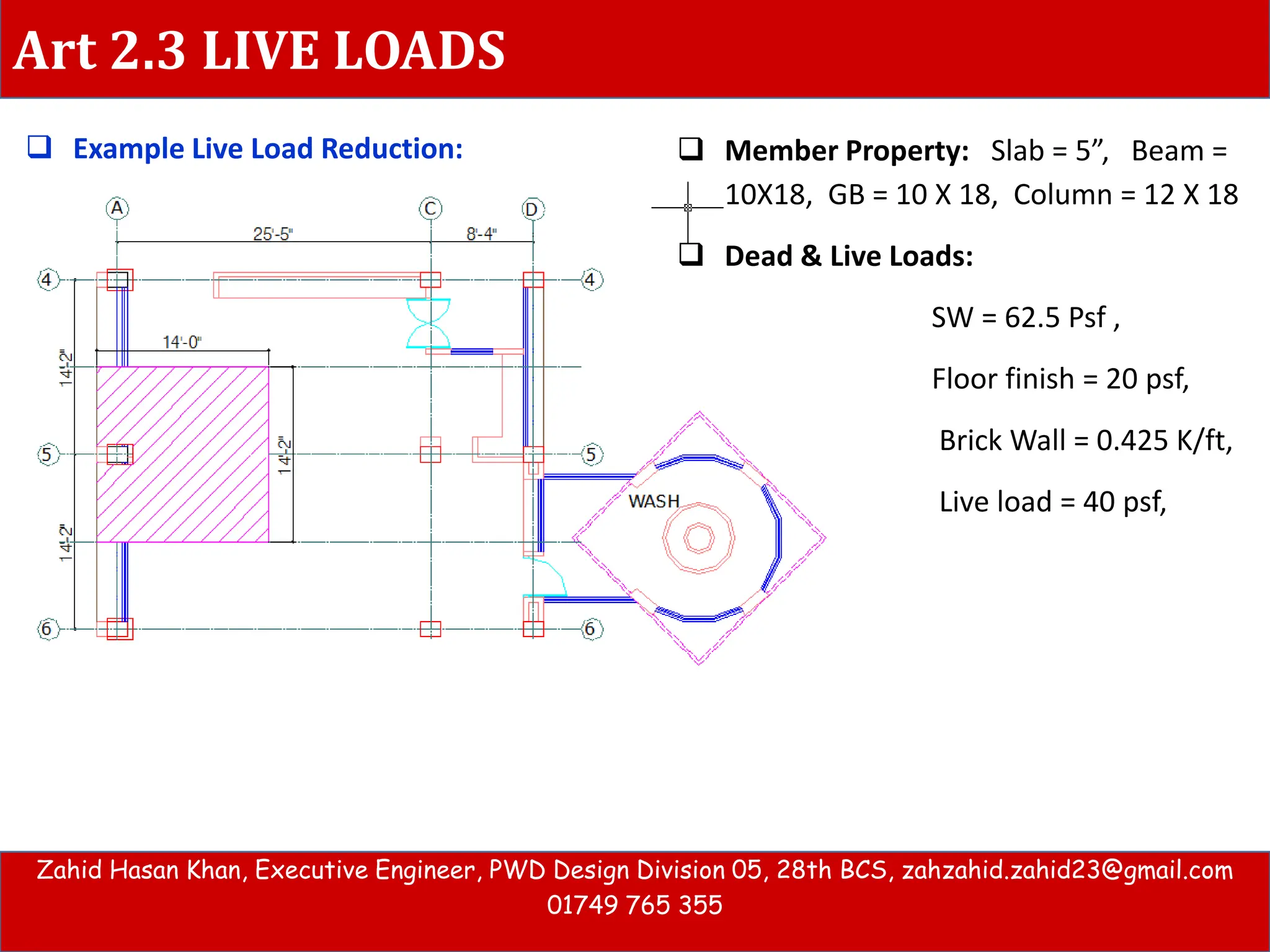 Verticle load analysis according to BNBC 2020 | PDF