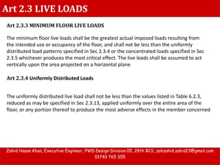 Verticle load analysis according to BNBC 2020 | PDF