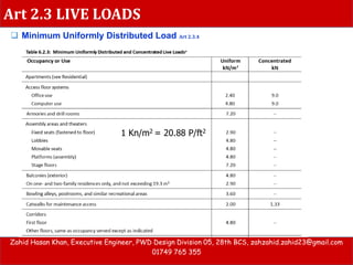 Verticle load analysis according to BNBC 2020 | PDF