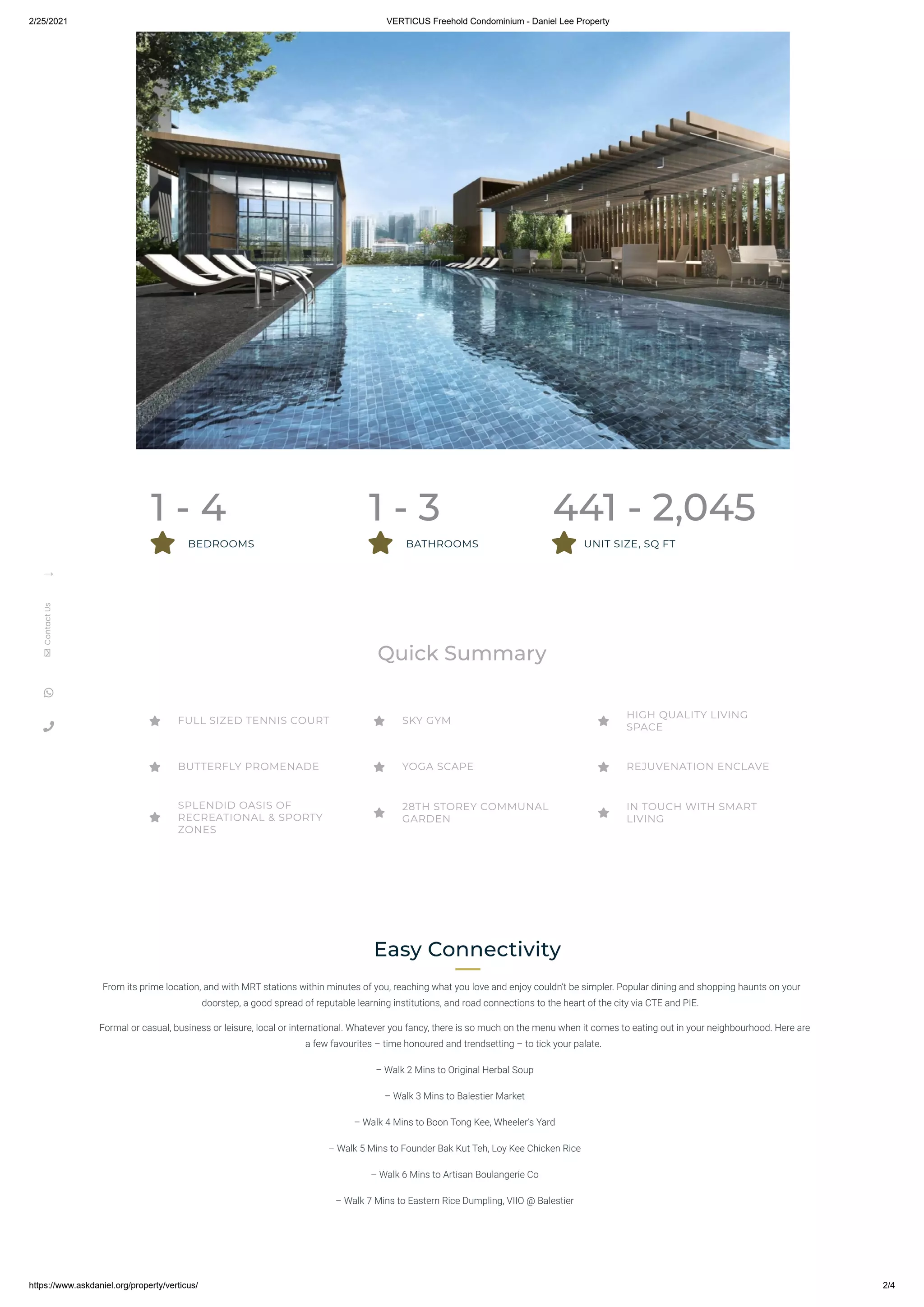 Verticus freehold condominium daniel lee property | PDF