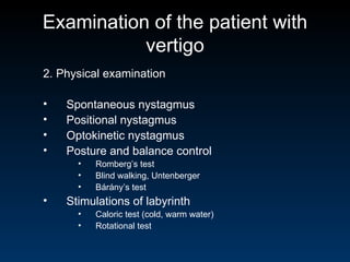 Neurological lectures...Vertigo | PPT
