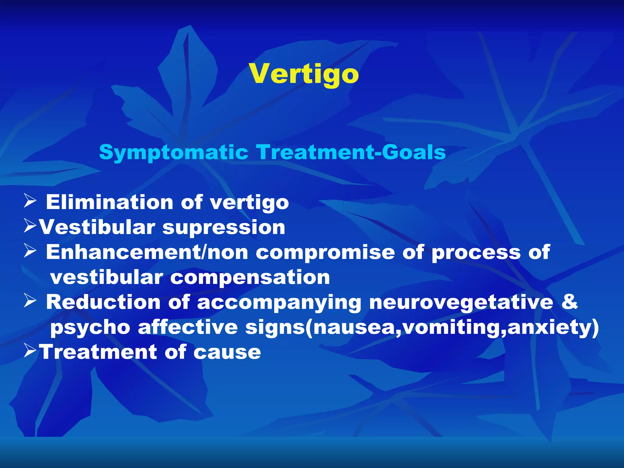 Understanding & Managing Vertigo : Dr Vijay Sardana | PPT