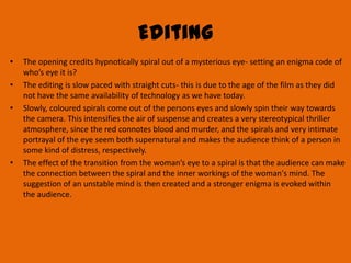 VERTIGO ANALYSIS | PPTX