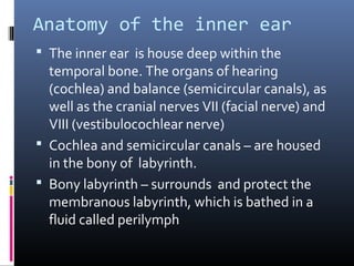 meniere's disease (Vertigo) and labyrinthitis | PPT