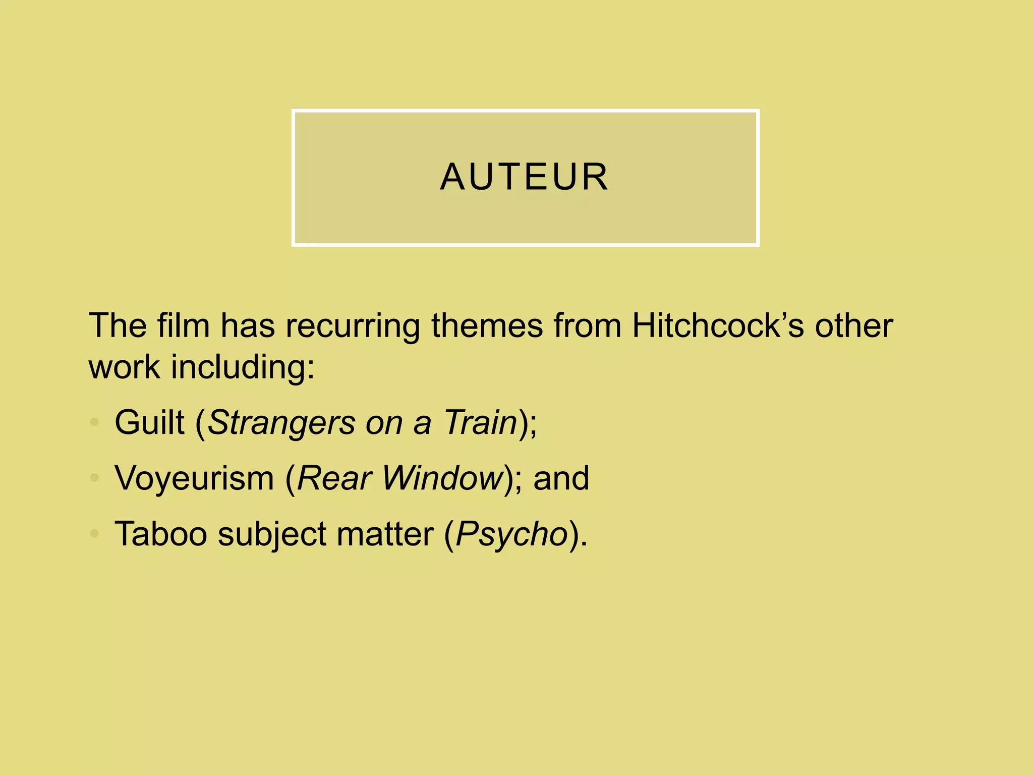 Vertigo - FM4 Film Studies - Auteur, Gender and Psychoanalytical ...