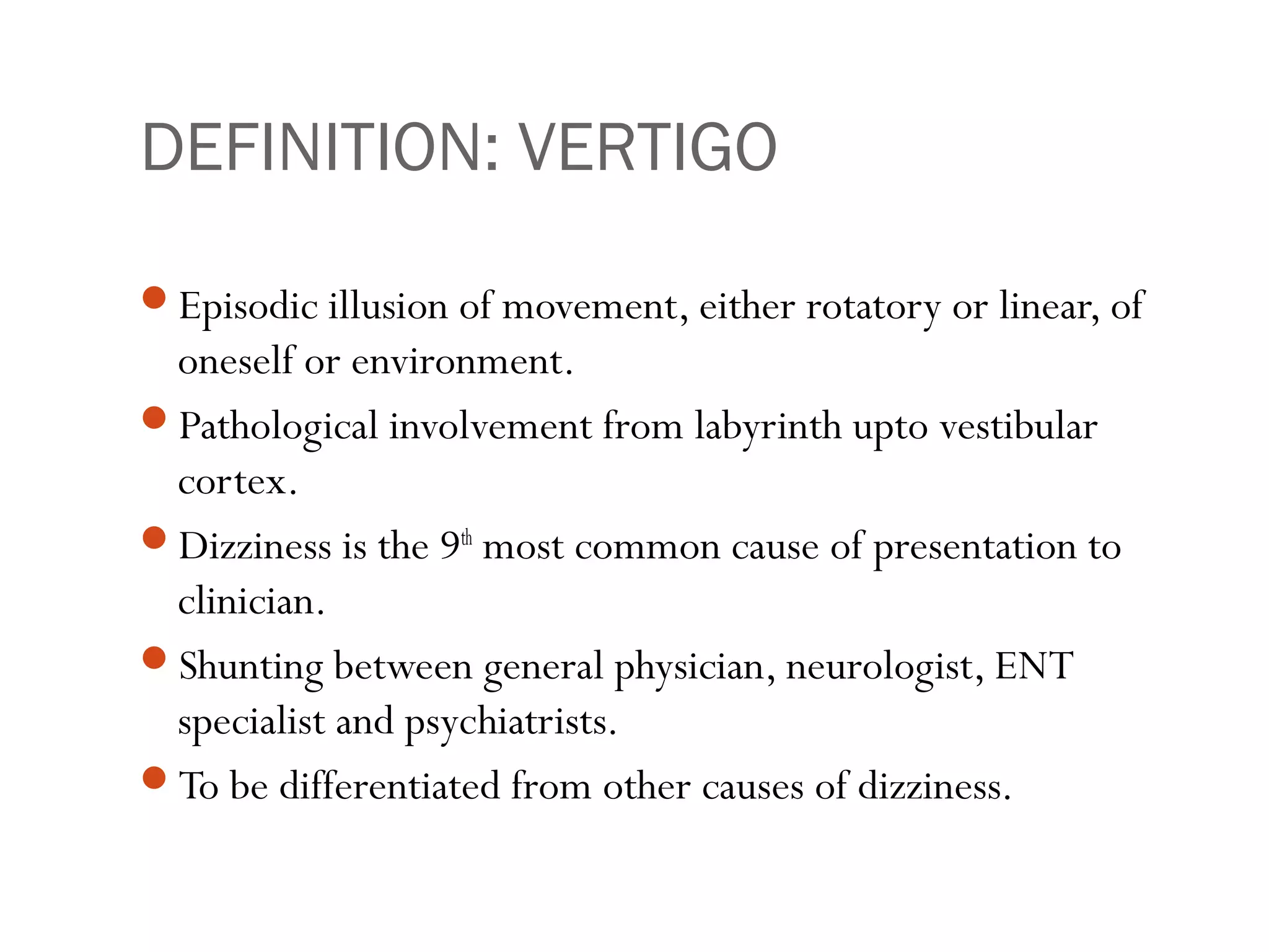 Vertigo | PPT