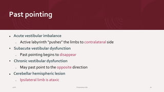 Vertigo and Nystagmus - Clinical approach.pptx