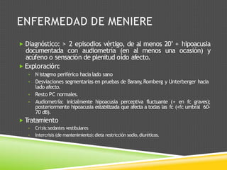 VERTIGO EN PACIENTE NEUROLOGICO GENERAL2 | PPTX