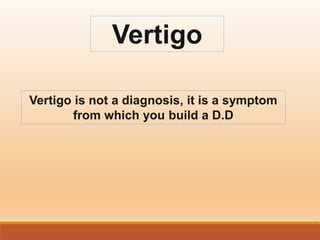 vertigo slide presentasi, family medicine | PPTX