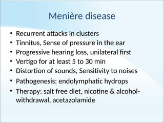 Vertigo diagnosis and management of vertigo | PPTX