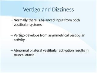 Vertigo diagnosis and management of vertigo | PPTX