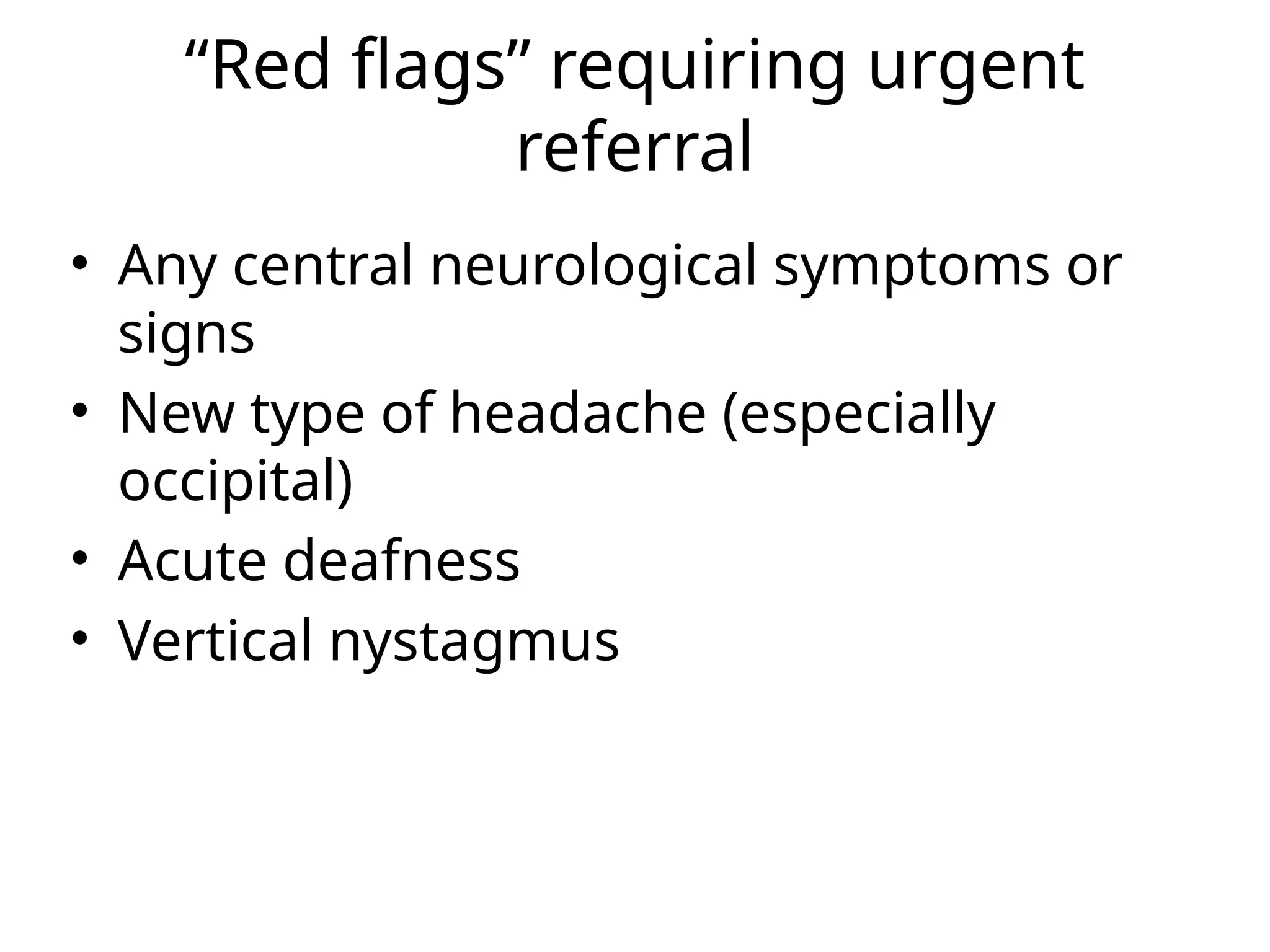 Vertigo/Dizziness cases: A diagnostic approach | PPTX