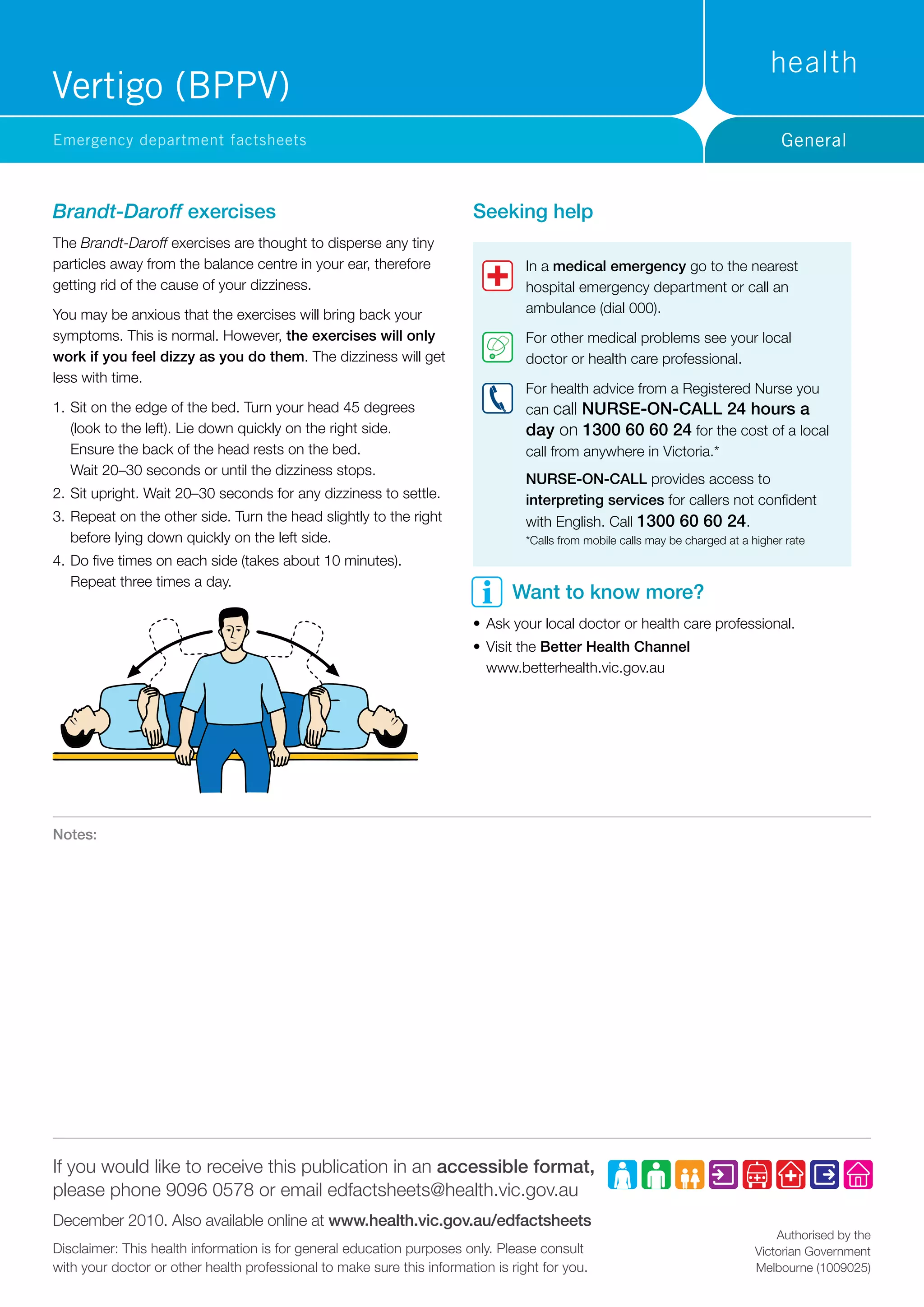 Vertigo - Causes, Symptoms and Treatment | PDF