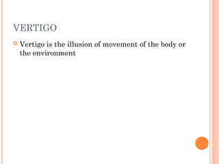 Vertigo | PPT