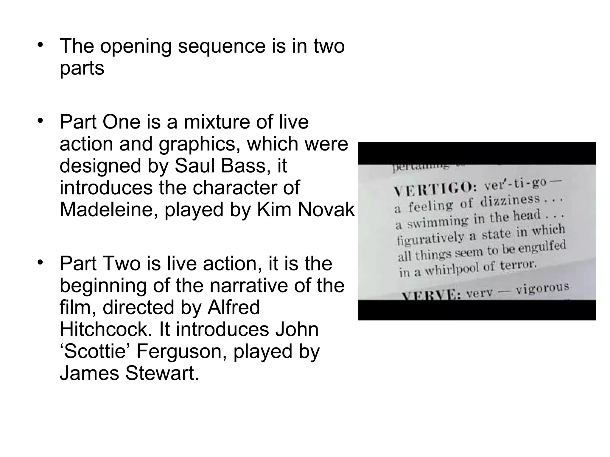 Vertigo opening | PPT