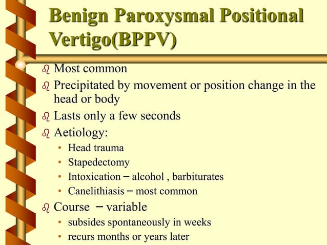 vertigo1.ppt ent resident presentation first | PPT