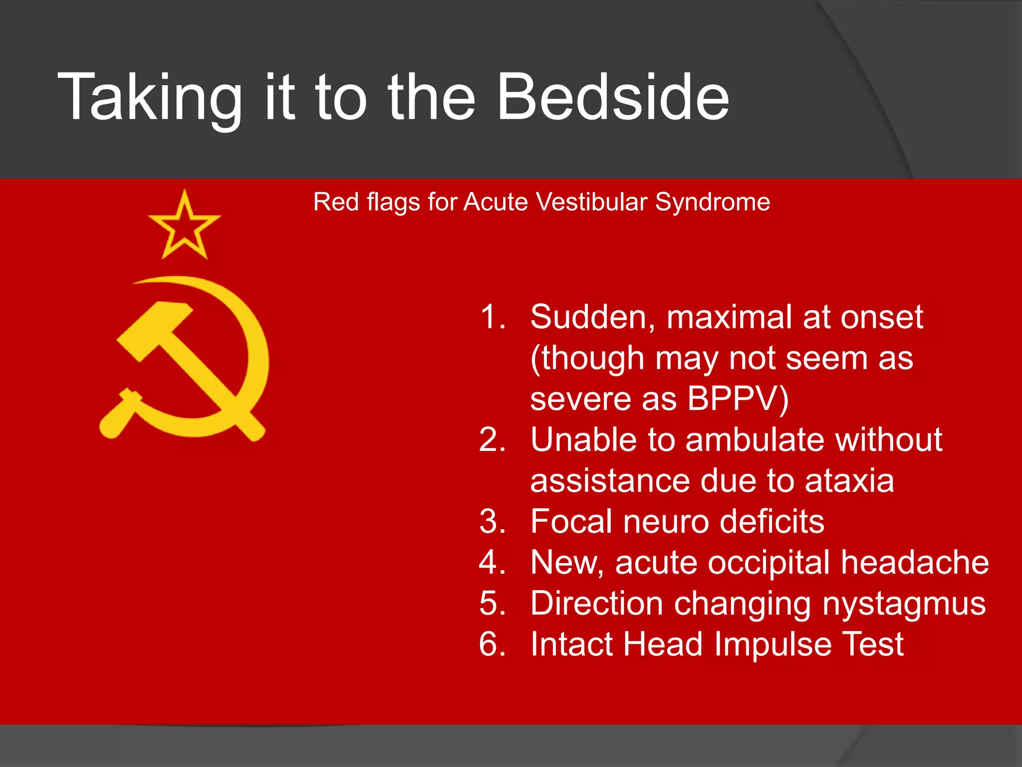 Dizzying HiNTS in the E.D. | PPTX