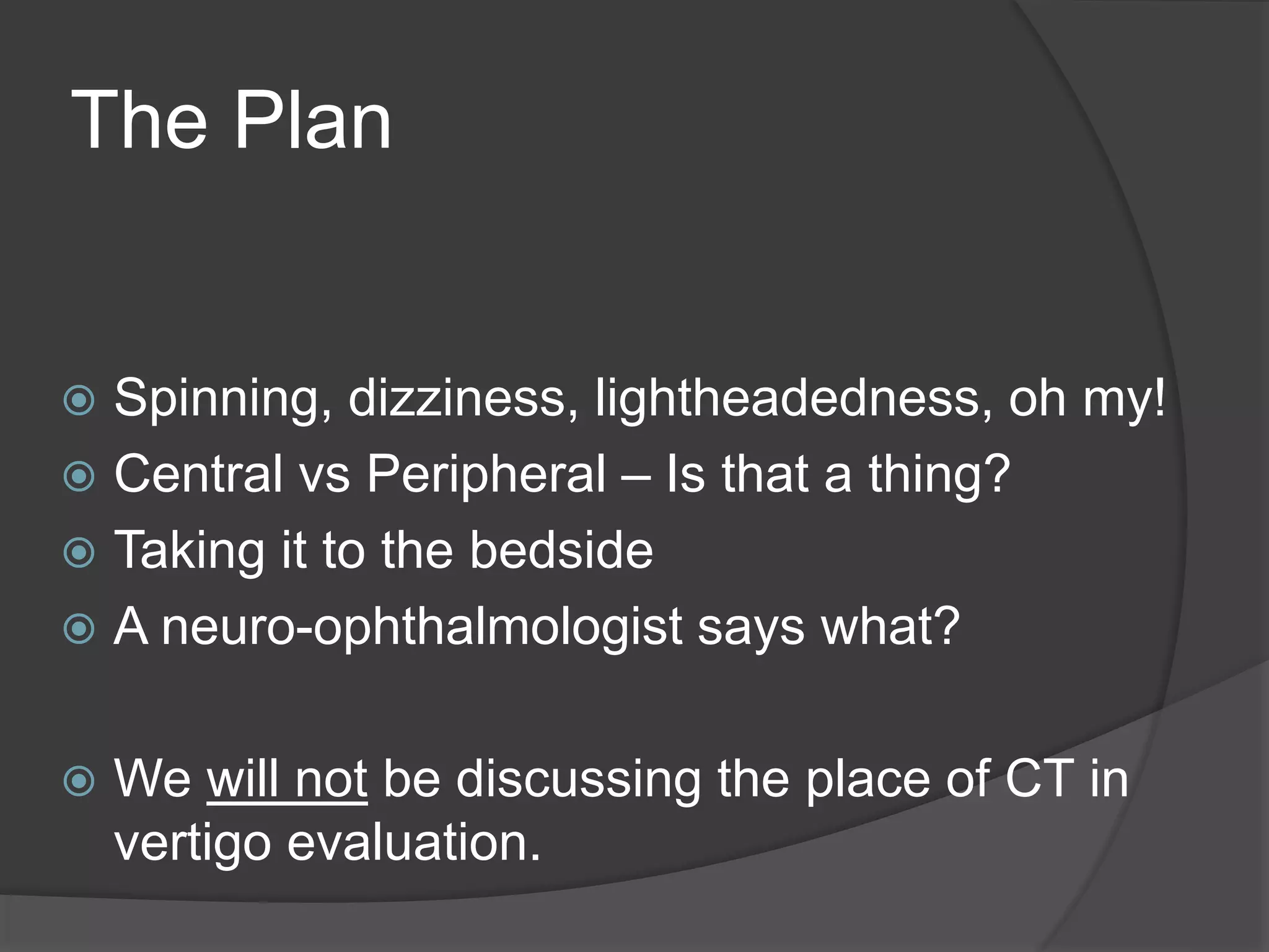 Dizzying HiNTS in the E.D. | PPTX