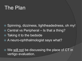 Dizzying HiNTS in the E.D. | PPTX