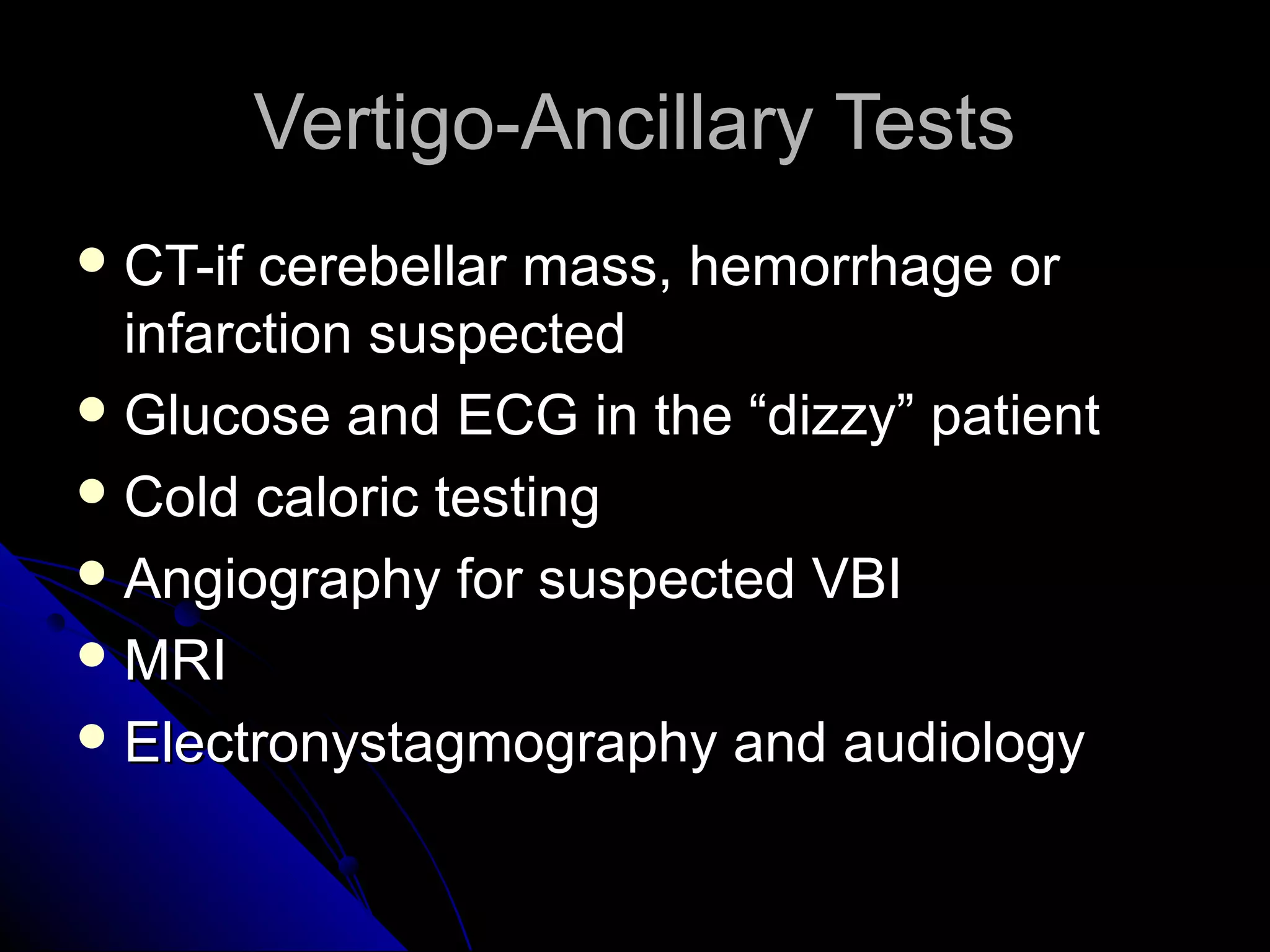 Vertigo and dizziness | PPT