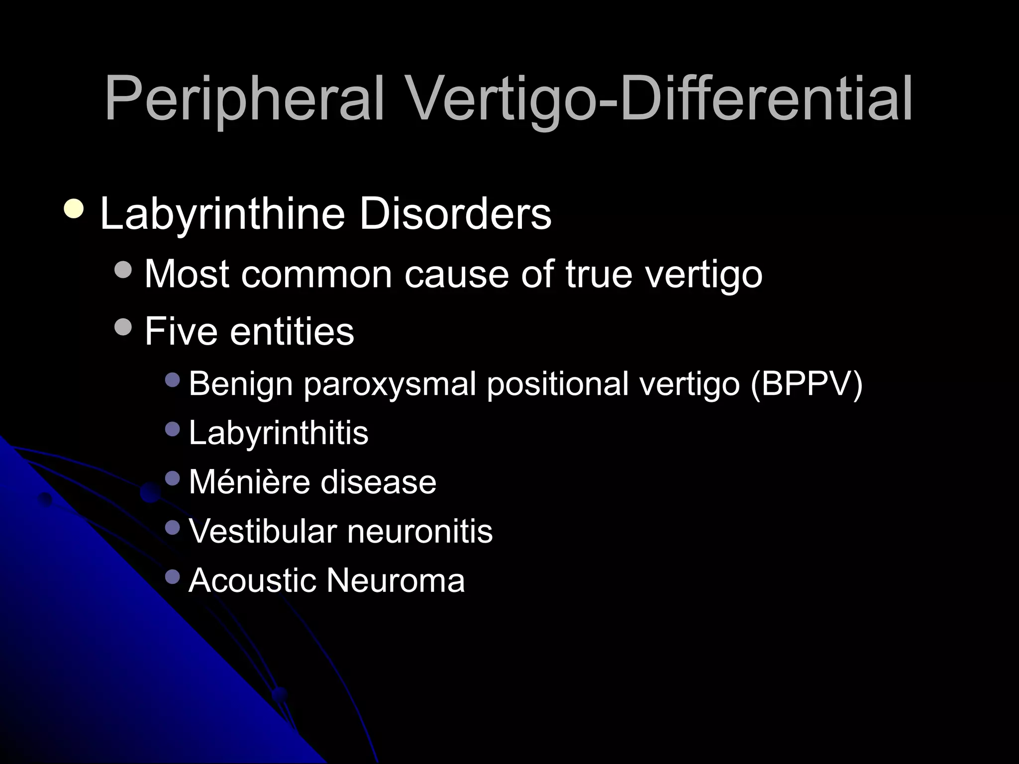 Vertigo and dizziness | PPT