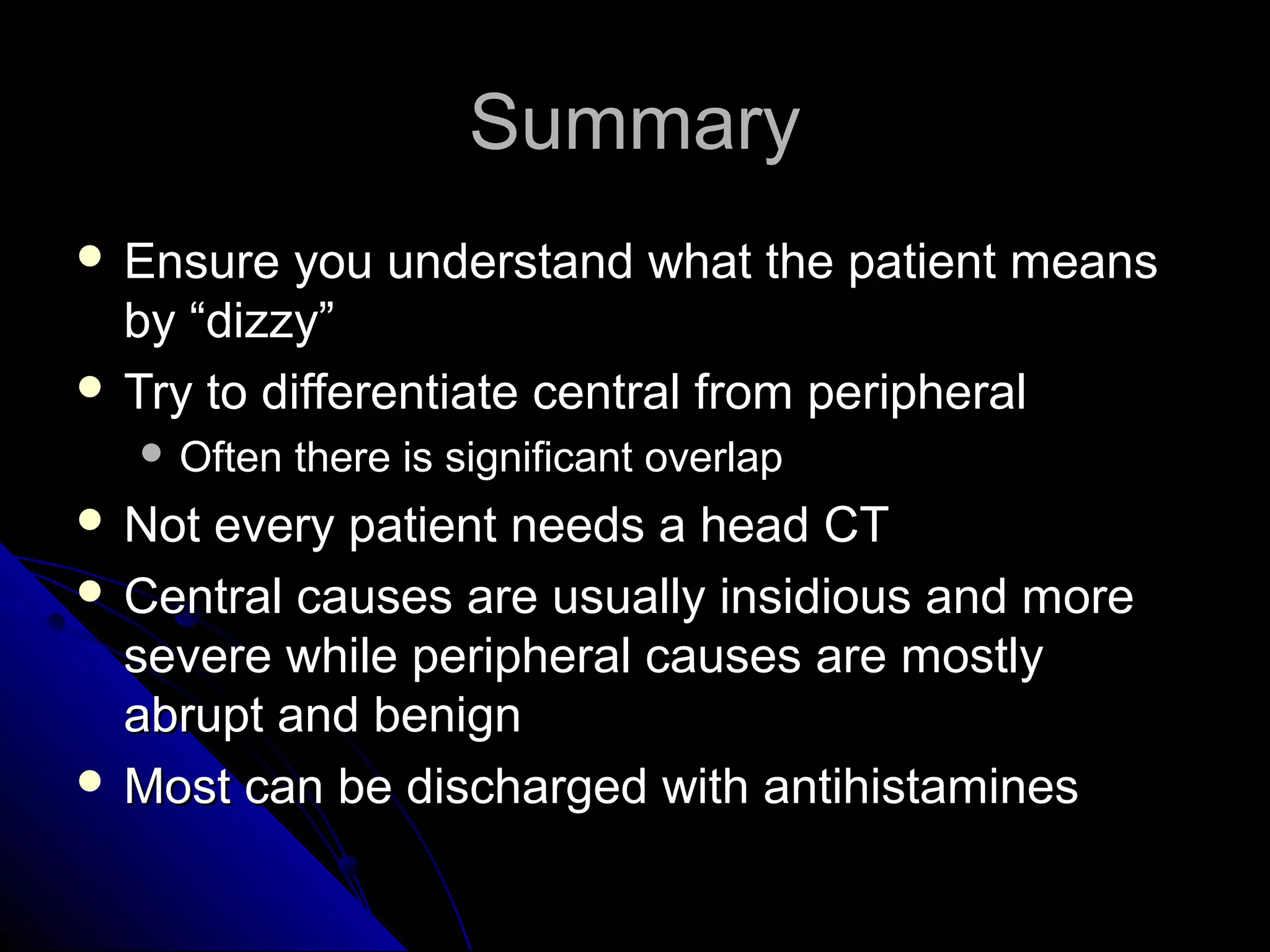 Vertigo and dizziness | PPT