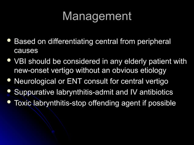 VertigoandDizziness.ppt................... | PPT