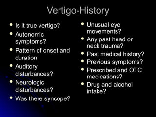 VertigoandDizziness.ppt................... | PPT