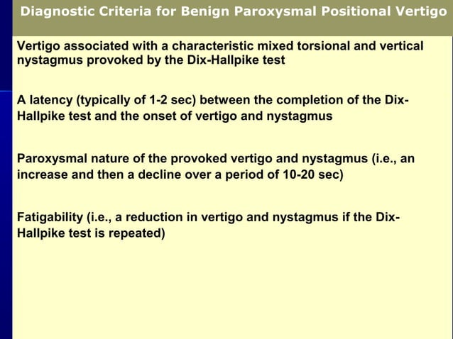 Vertigo approach | PPT | Ear, Nose and Throat Conditions | Diseases and ...