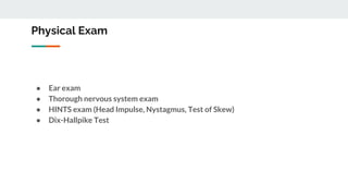 Vertigo: A Practical Approach | PPT