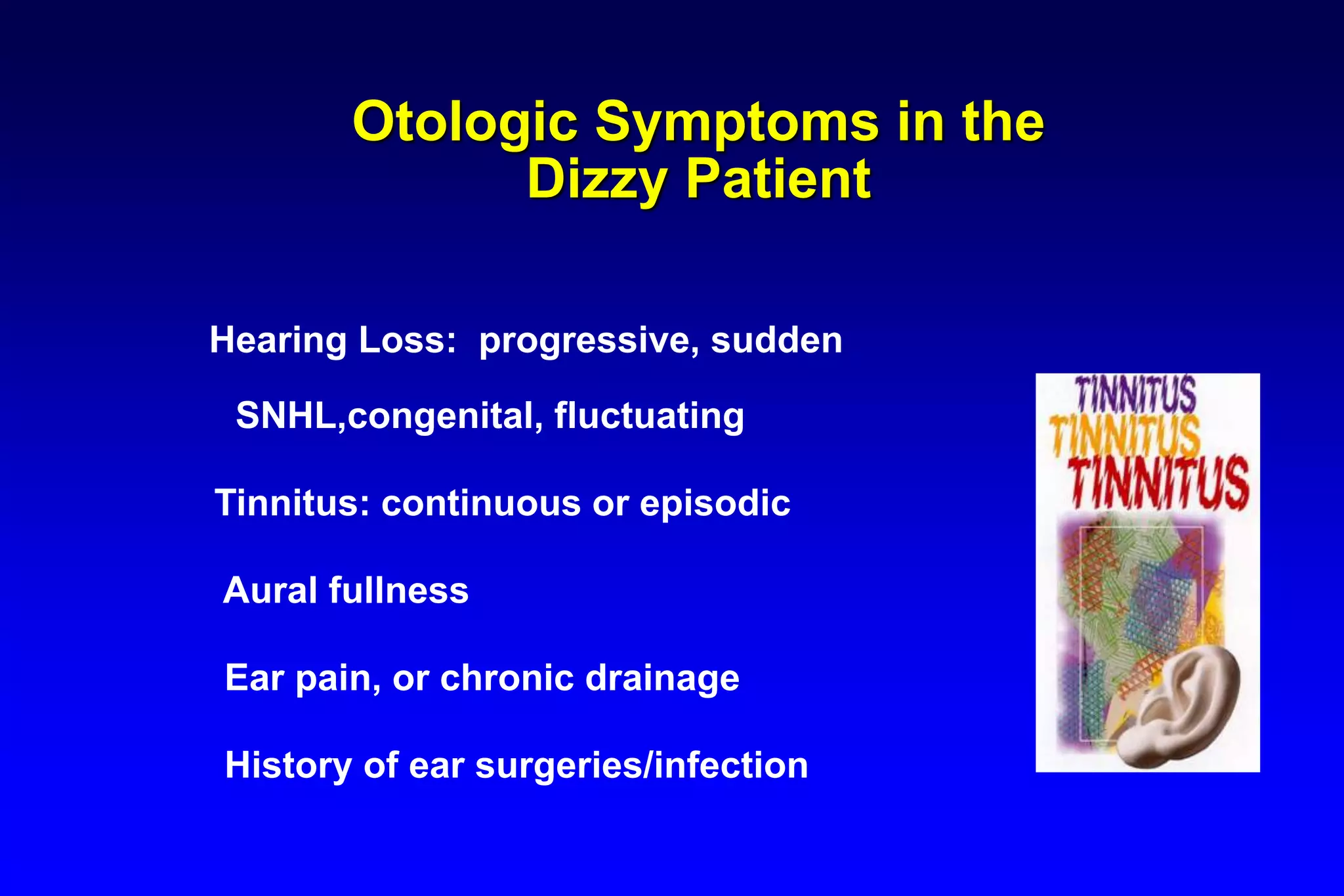 Vertigo & Dizziness: Diagnosis, Management | PPT | Ear, Nose and Throat ...