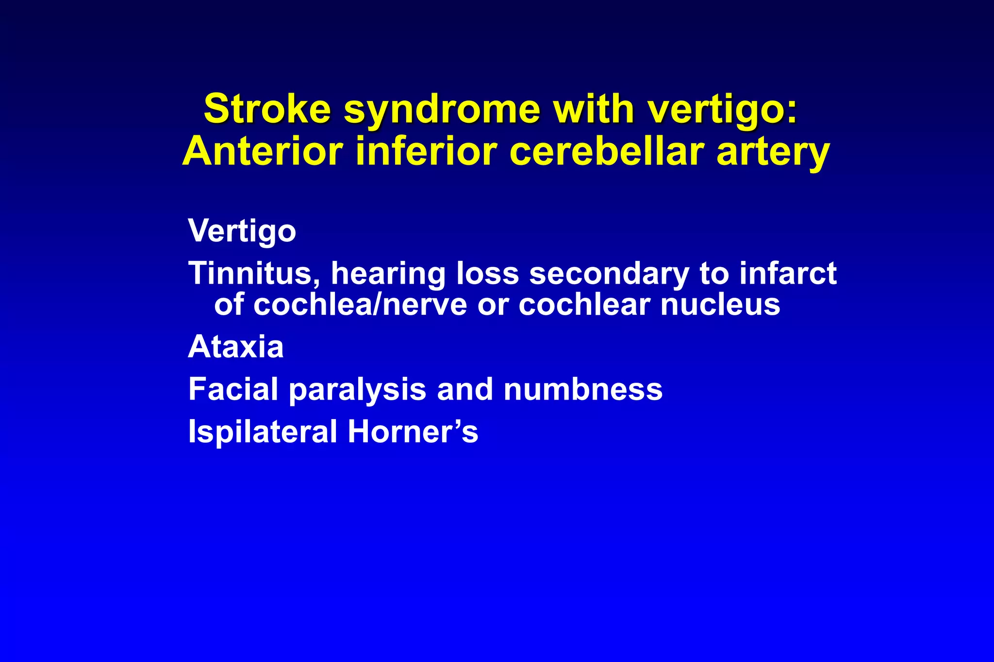 Vertigo & Dizziness: Diagnosis, Management | PPT