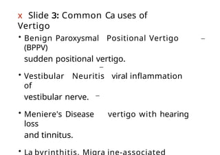 Vertigo, Dizziness, Chakkar, diagnosis and treatment presentation .pptx